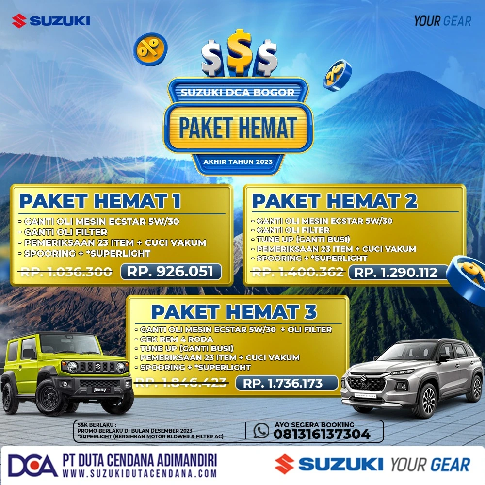 PROMO SERVIS MOBIL DESEMBER DI DUTA CENDANA ADIMANDIRI BOGOR
