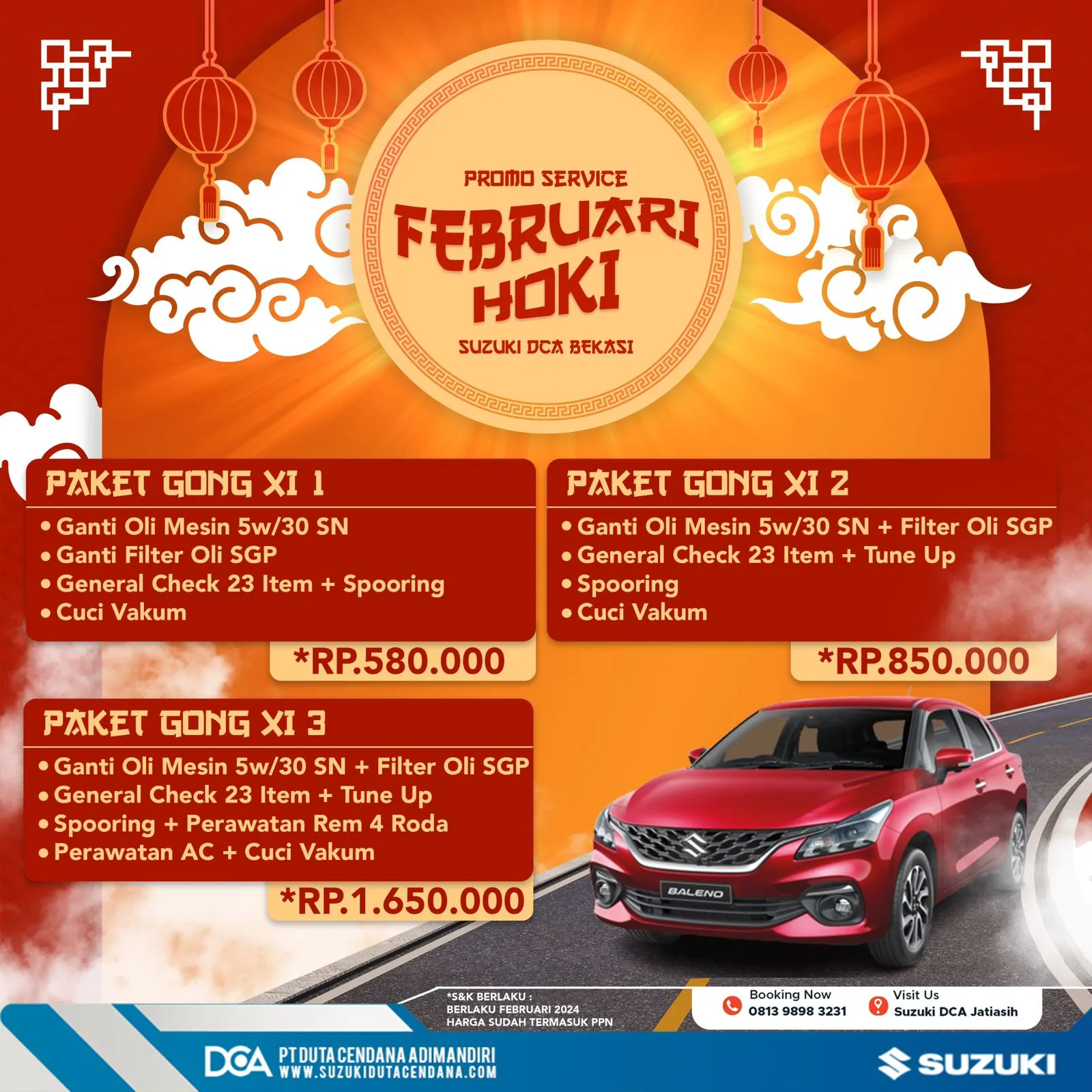 PAKET SERVIS MOBIL PROMO IMLEK SUZUKI BEKASI