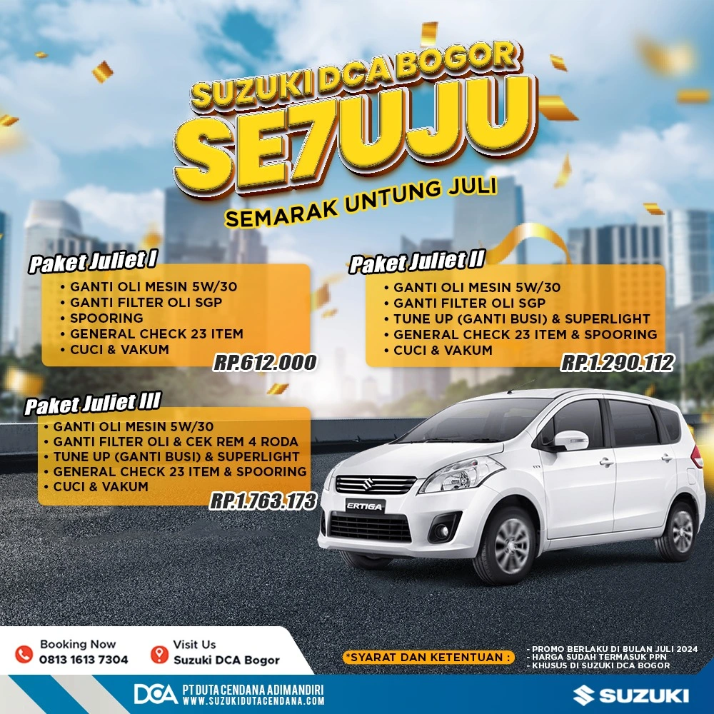 PROMO JULI SERVIS MOBIL SUZUKI BOGOR