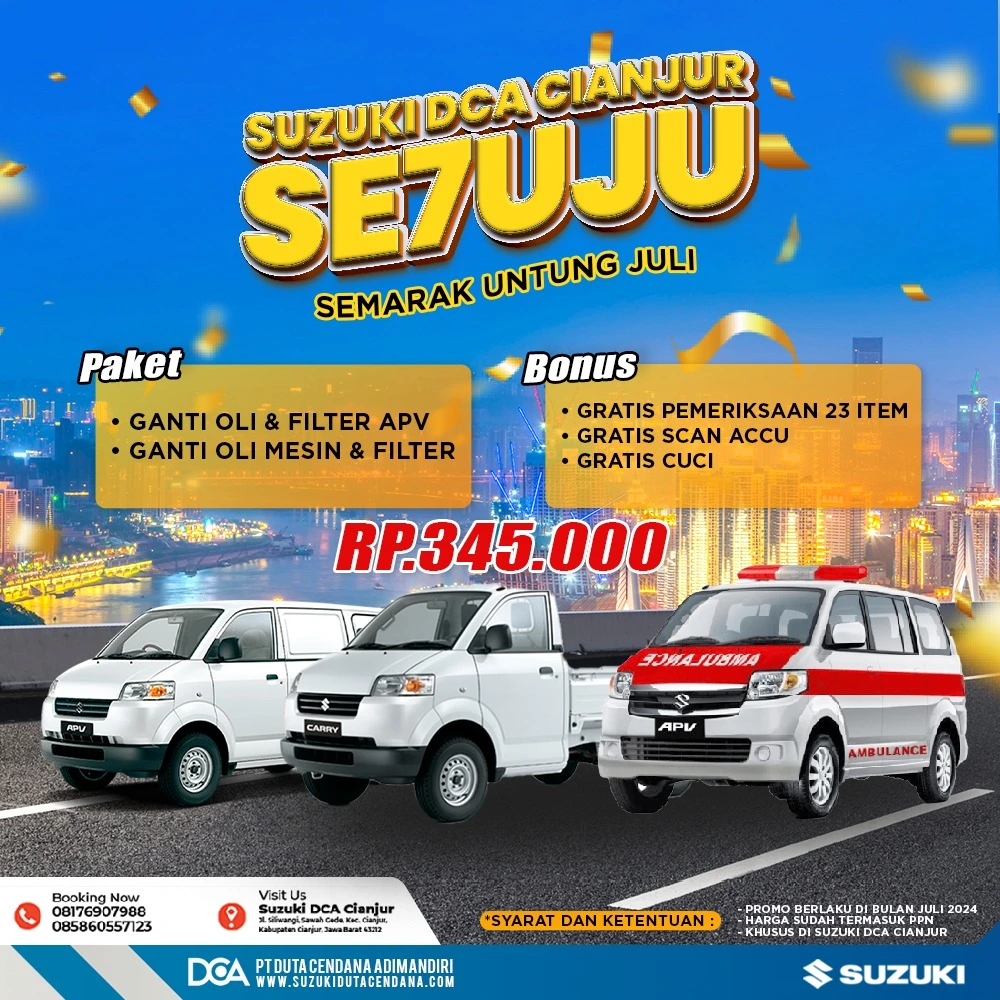 PROMO JULI SERVIS MOBIL SUZUKI CIANJUR