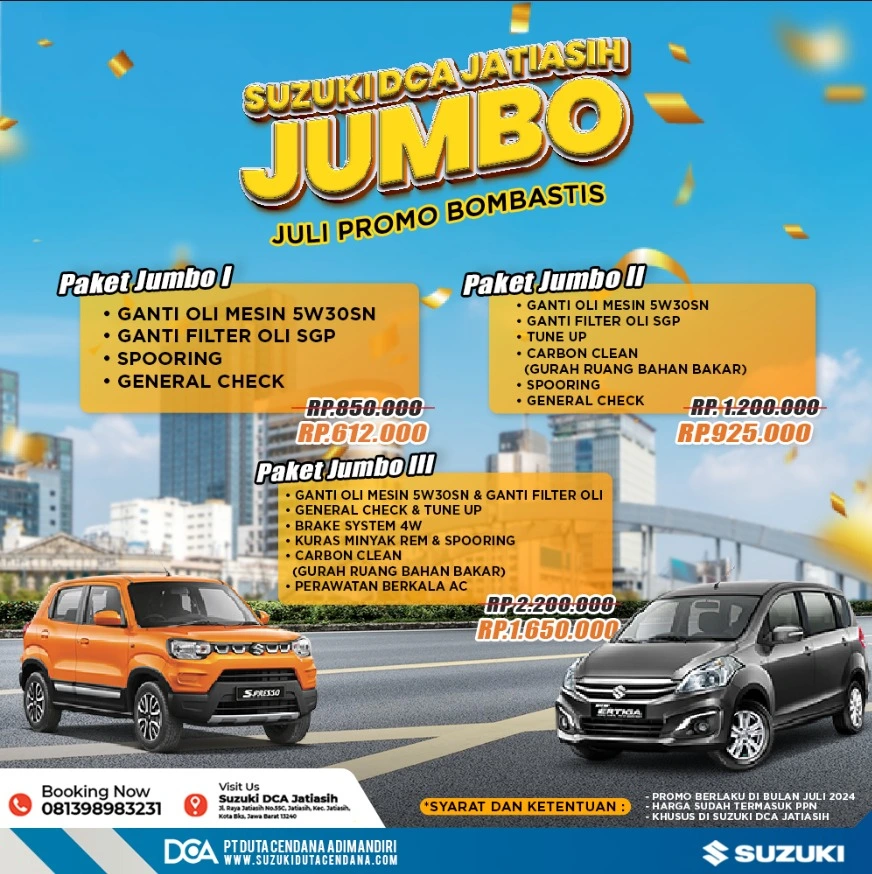 PROMO SERVIS SUZUKI BEKASI JUMBO