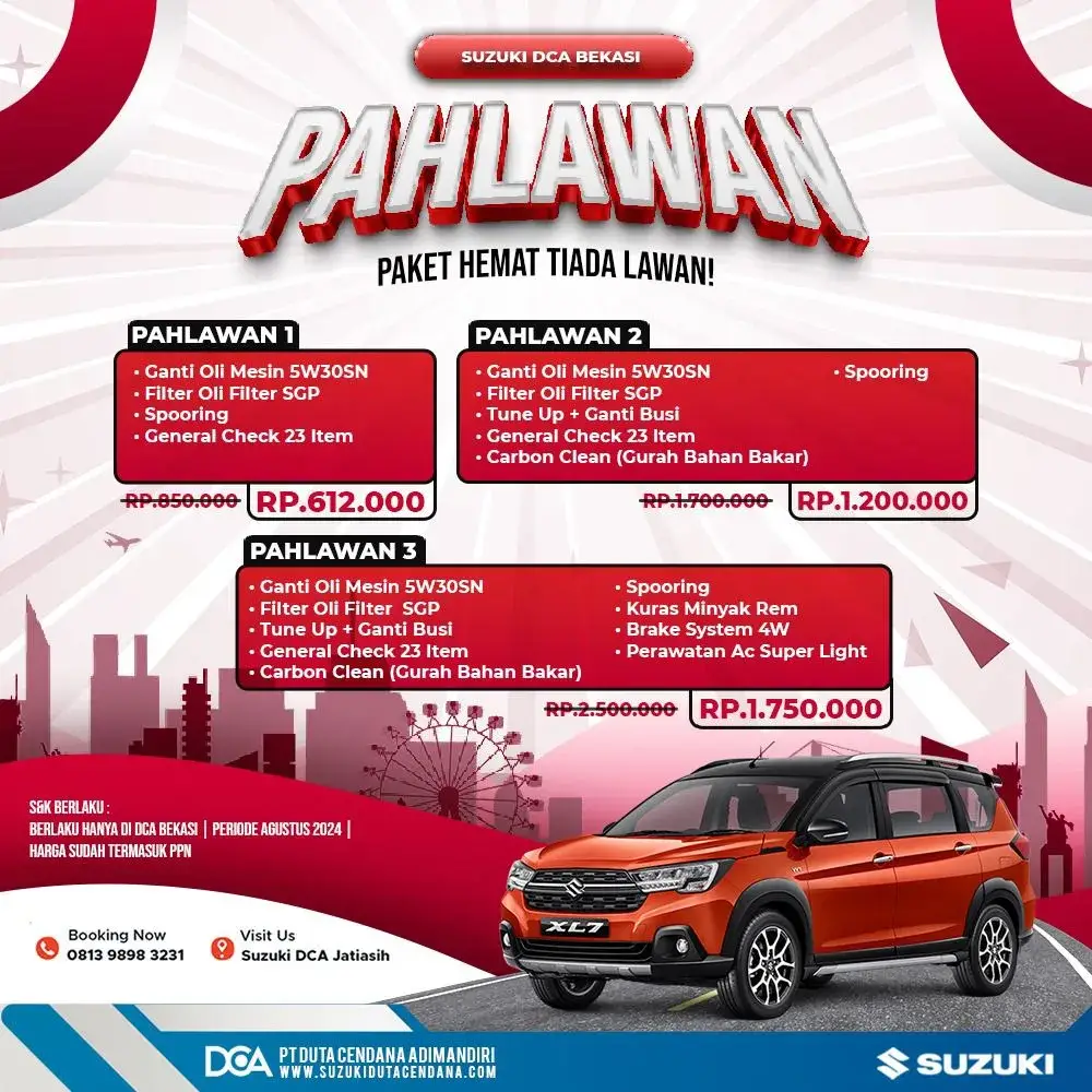 PAKET PROMO SERVICE MERDEKA SUZUKI BEKASI