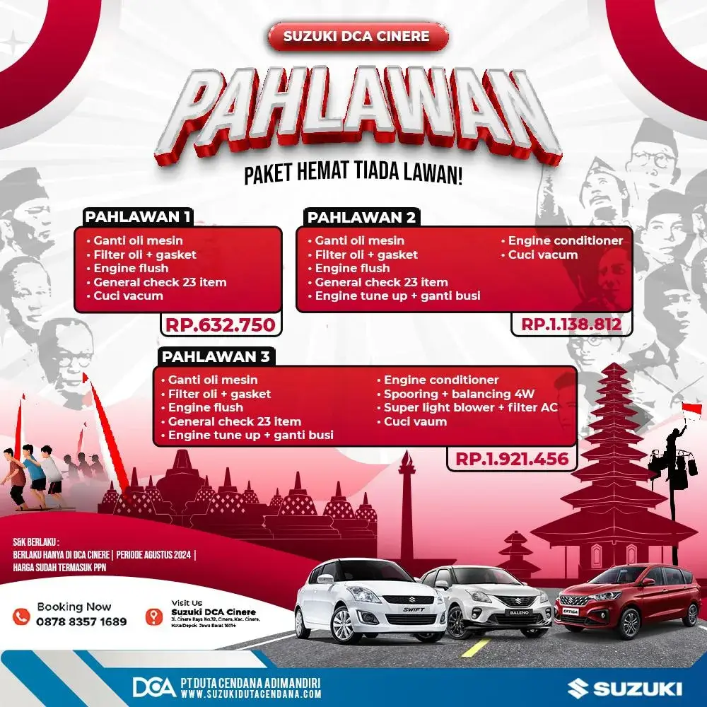 PROMO PAKET SERVICE MERDEKA SUZUKI DEPOK