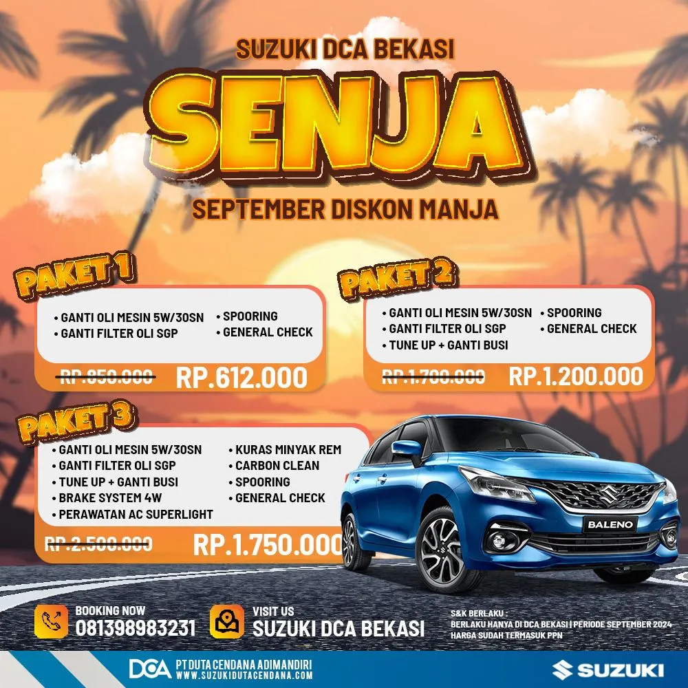 PROMO SERVIS SEPTEMBER CERIA DI SUZUKI BOGOR