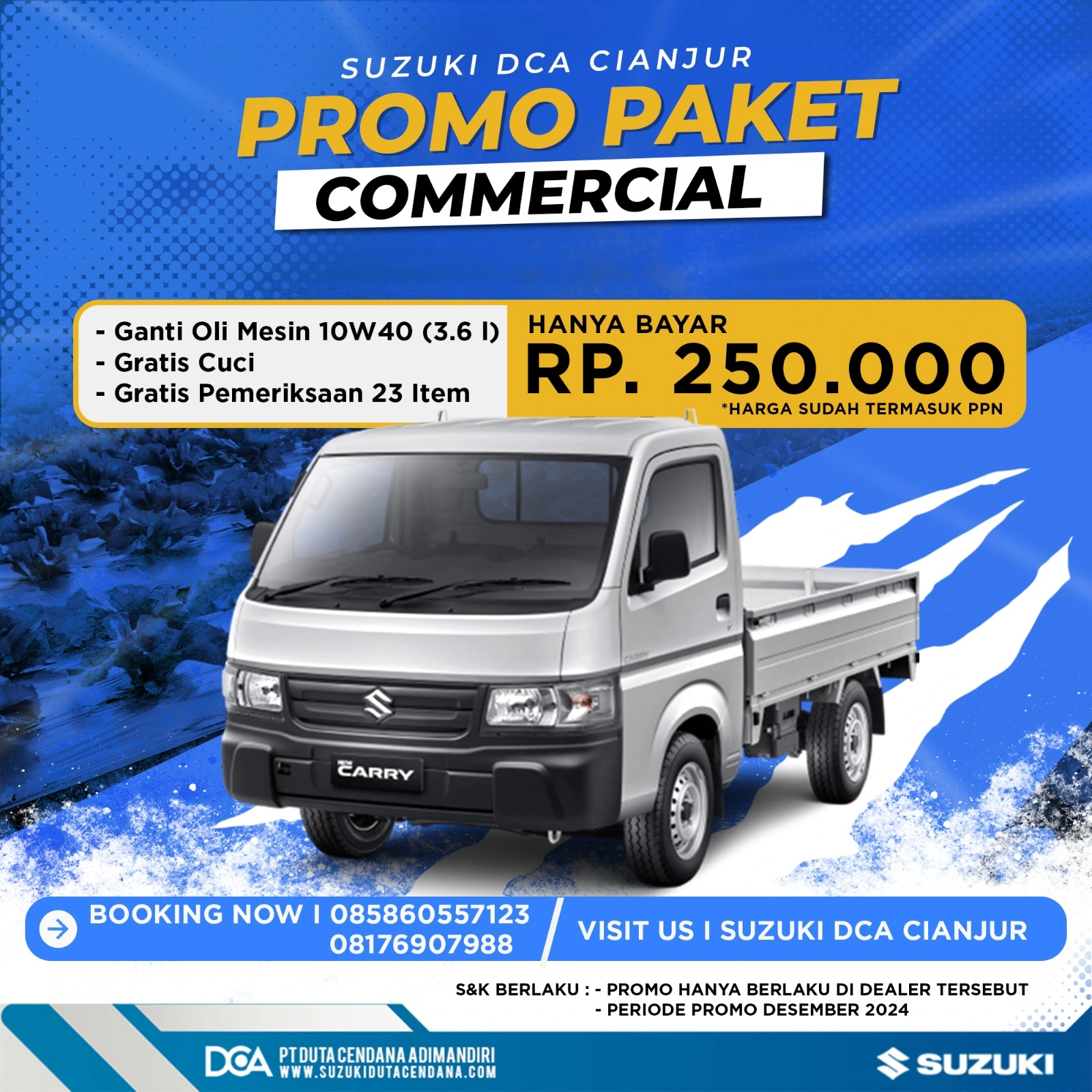 PROMO PAKET SERVICE COMMMERCIAL SUZUKI CIANJUR