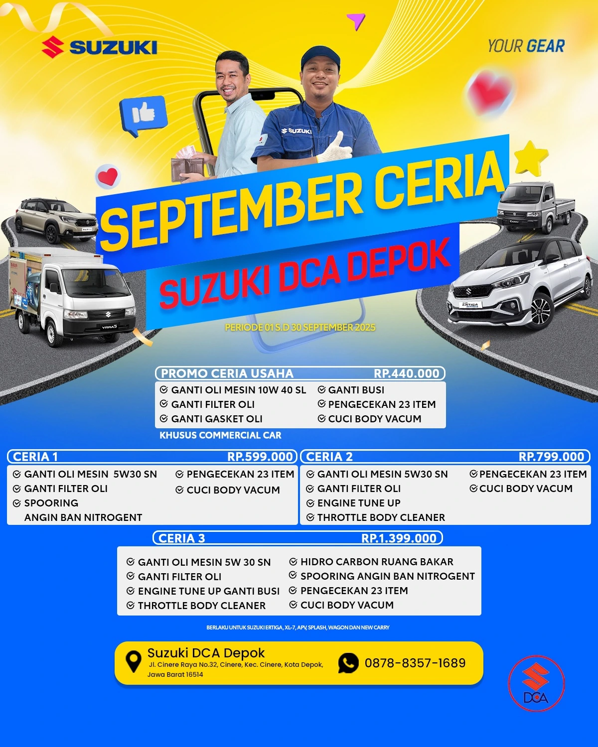 Bengkel & Sparepart Suzuki Depok - Suzuki Duta Cendana